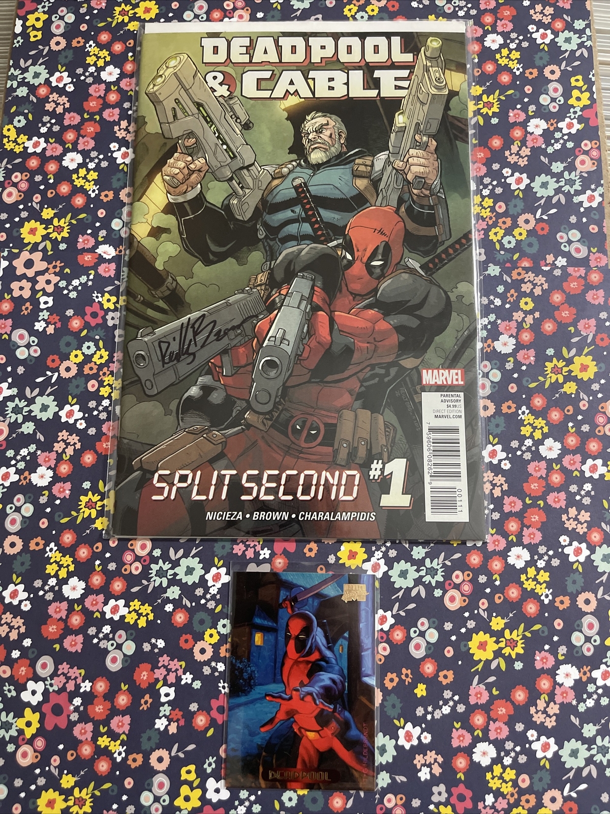 DEADPOOL & CABLE SPLIT SECOND #1 REILLY BROWN SIGNED COVER 2016 batman fortnite | eBay