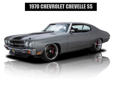 1970 Chevrolet Chevelle SS in Gunmetal Grey New Metal Sign: 12x16 ...