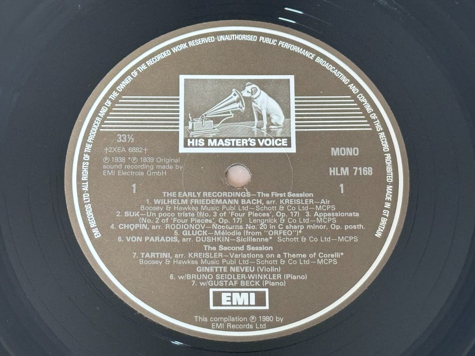 GINETTE NEVEU Complete Recorded Legacy UK ED1 HMV RLS 739 4LP Box NM ...