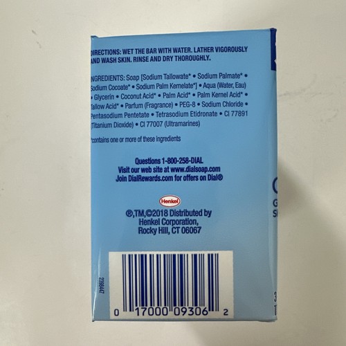 Dial Skin Care Bar Soap, Coconut Water, 3 Bars, 4 Ounce Each | eBay