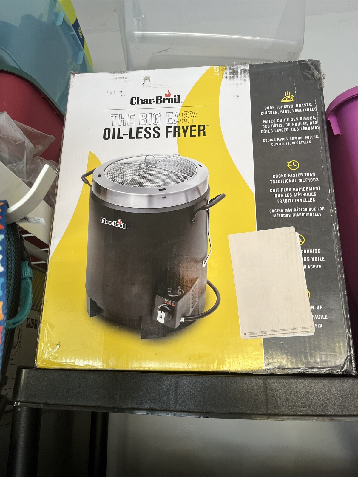 Char-Broil Turkey Fryer Oil-less Fryer Black Portable Fryer Fast ...