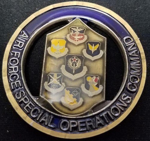 USAF AFSOC Command Chief Master Sergeant Cut out Challenge Coin | eBay