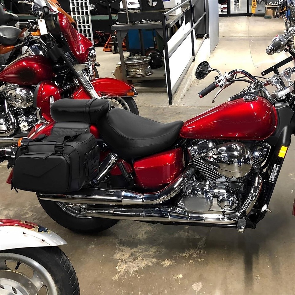 Front Rear Seat For Honda Shadow ACE 750 VT750C VT750CD Deluxe / Black ...