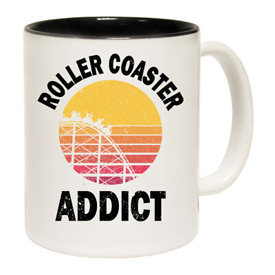 Roller Coaster Addict Theme Park Adrenaline Novelty Funny Coffee Cup ...