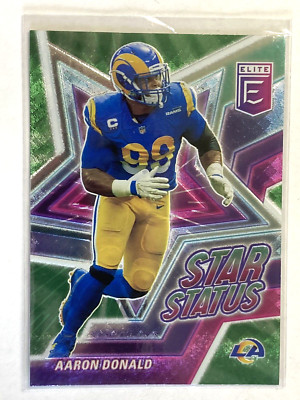 2021 Donruss Elite Aaron Donald Star Status Green Parallel Card #SS7 | eBay