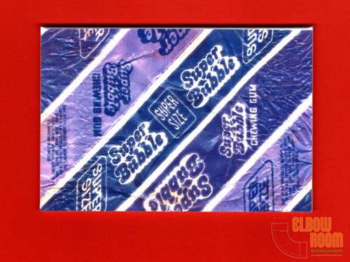 Super Bubble grape chewing gum vintage wrapper art 2x3" fridge/locker ...