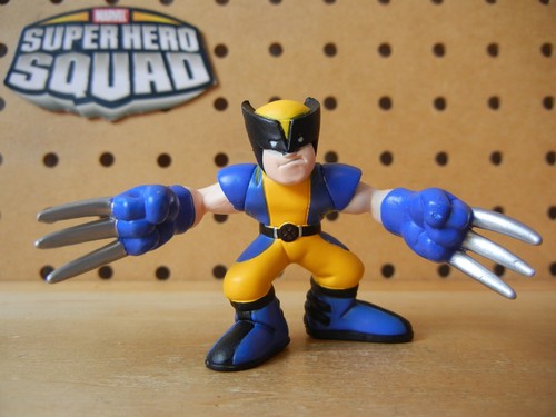 Marvel Super Hero Squad WOLVERINE First Release Blue / Yellow Suit ...