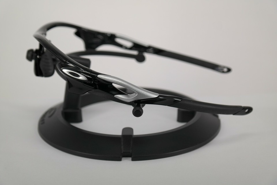 NEW Authentic Oakley Radarlock Frame Polished Black - Silver OO9181 ...