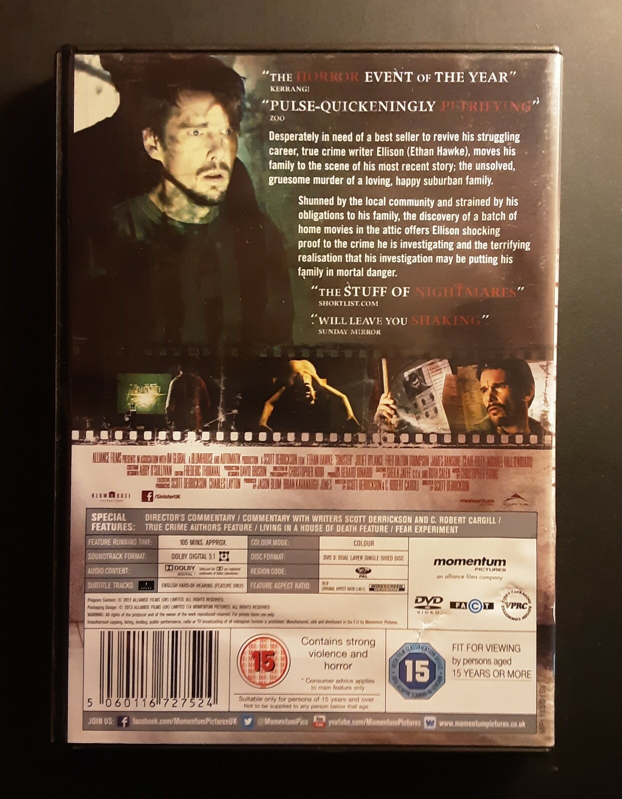 SINISTER DVD. HORROR | eBay