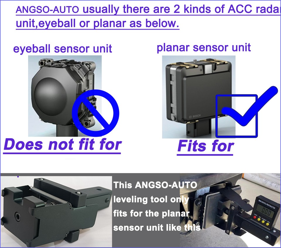 ADAS Calibration Radar Angle Leveling Tool ACC Radar Sensor Positioning ...