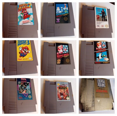 Nintendo Authentic NES CARTRIDGE - Perfect Pins - YOU PICK! | eBay