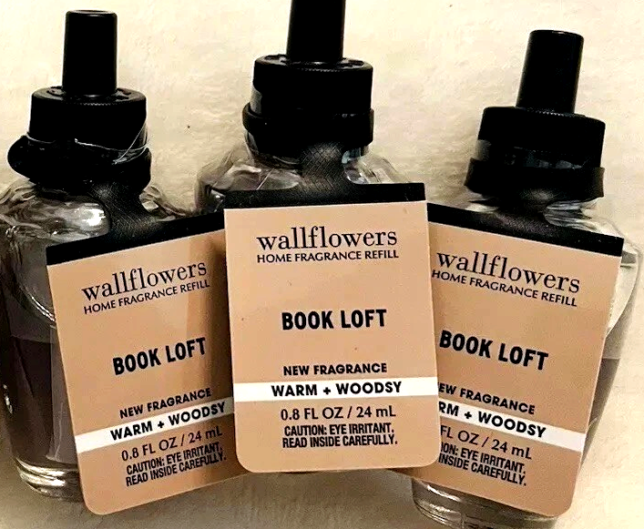 Bath & Body Works BOOK LOFT Wallflower Fragrance Refill Bulbs 3 Pack ...