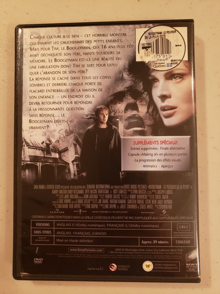 Boogeyman DVD - Special Edition - English - French - Widescreen - 2005 ...