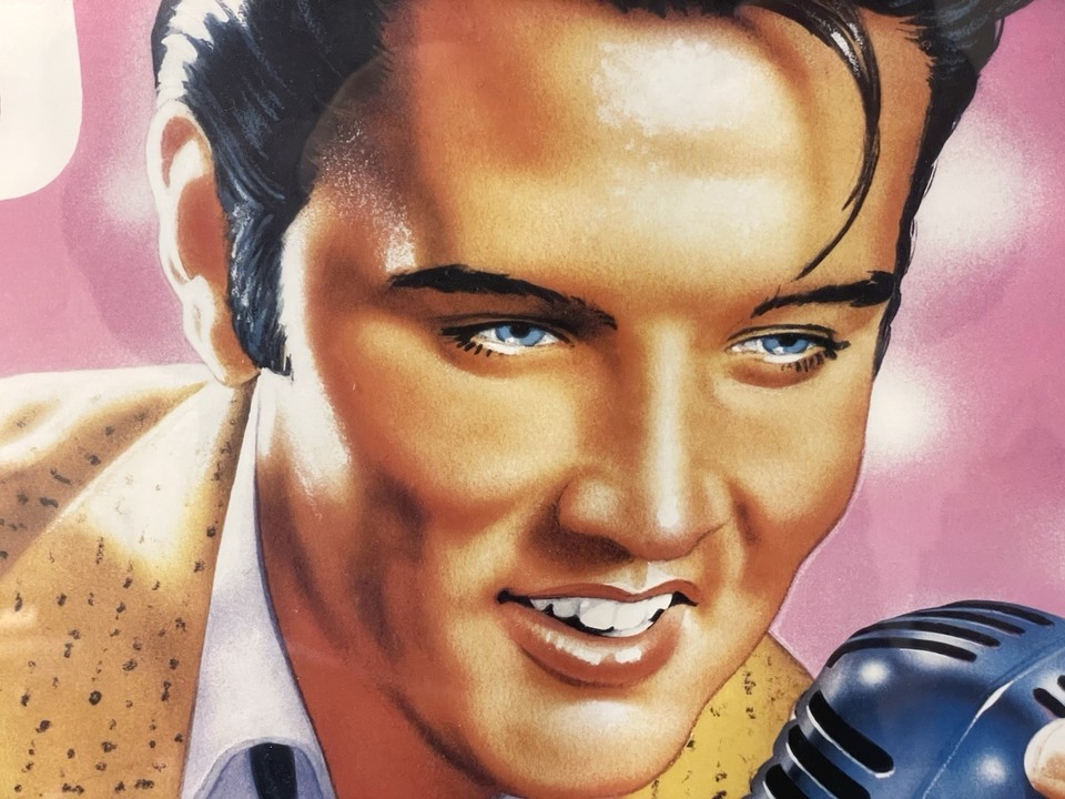 Vintage Elvis Presley 29-Cent USA Stamp Poster Art Framed 20" x 16" x 1 ...