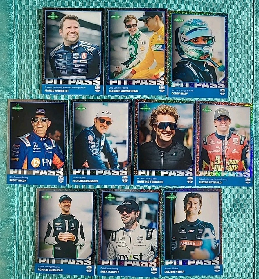 2025 Parkside Indycar Complete Shimmer Foil Pit Pass 30-Card Set | eBay