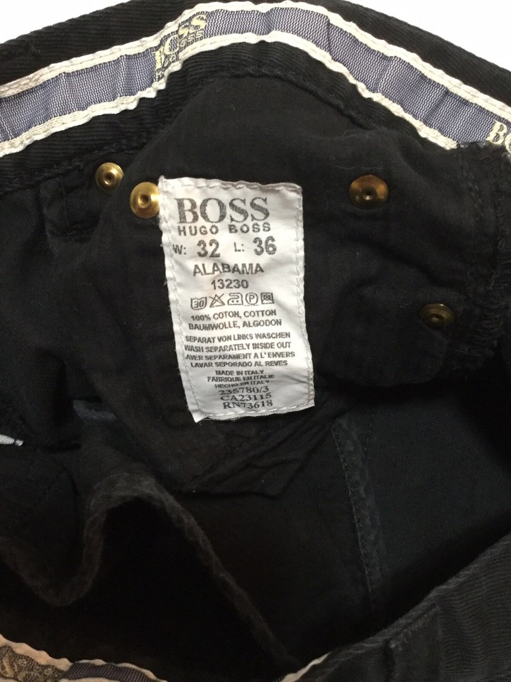 Vtg 90's Mens Hugo Boss Select Line Alabama Jeans Black Size 32x27 ...
