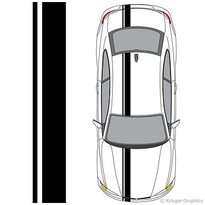 Single Offset 3M Rally Racing Stripes for BMW M3 M5 M6 Z3 Z4 Z8 128i ...