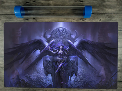Ygomat/VG Black Angel Playmat TCG CCG Custom Mat Free High Quality Tube ...