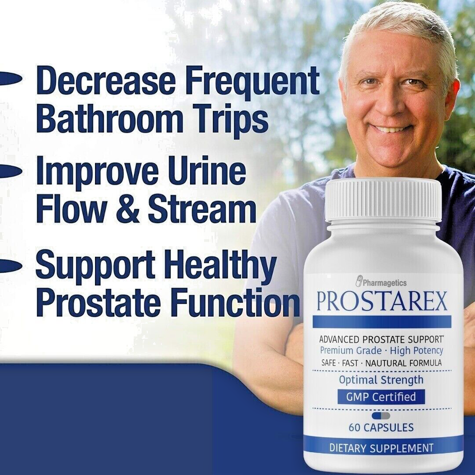 Pharmagetics PROSTAREX Advanced Prostate Support (60 Capsules) GMP ...