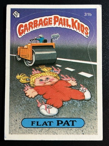 1985 Topps Garbage Pail Kids GPK Card First Series 1 OS1 Matte 31b Flat ...