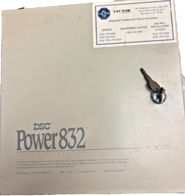 DSCPOWER 832 SECURITY SYSTEM PC5010 CONTROL PANEL W/KEYS | eBay