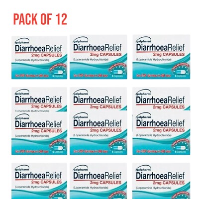 72 Tablets GENERIC - Imodium Diarrhoea Relief 12x6 Capsules Long expiry ...