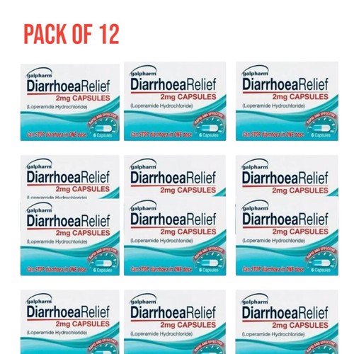 72 Tablets GENERIC - Imodium Diarrhoea Relief 12x6 Capsules Long expiry ...