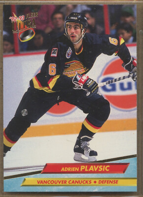 1992-93 Fleer Ultra #428 Adrien Plavsic Vancouver Cannucks | eBay