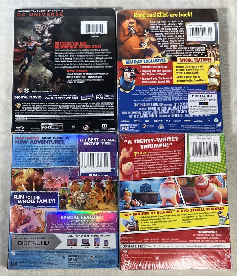 Disney Pixar Blue Sky & More Sealed Blu-ray Lot Of 31 Movies Epic BFG ...