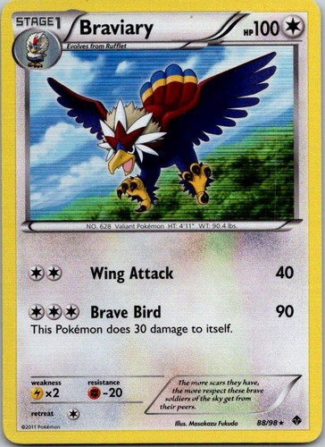 Braviary 88/98 Holo Holo Rare Emerging Powers LP | eBay
