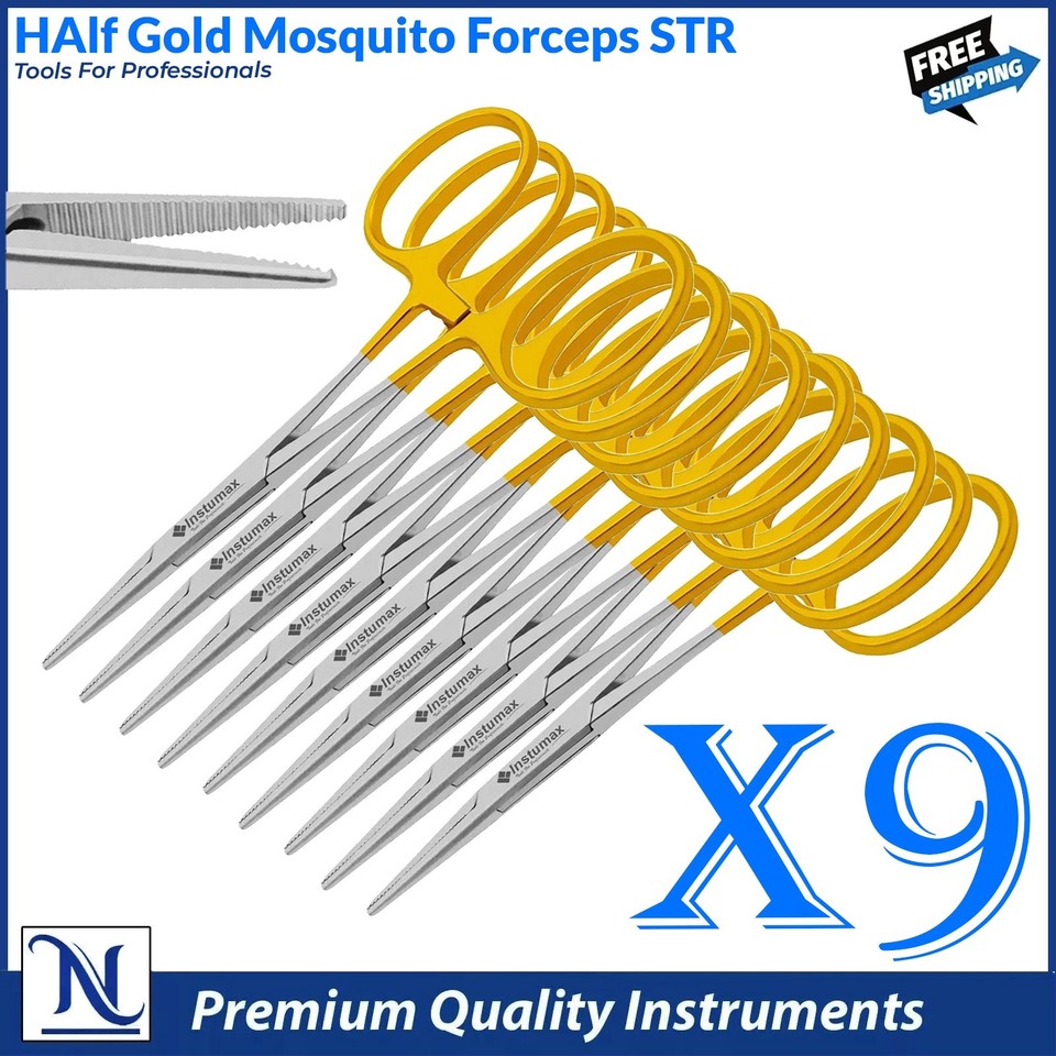Hemóstato Half Gold – Pinza Mosquito Curva Profesional Quirúrgica | eBay