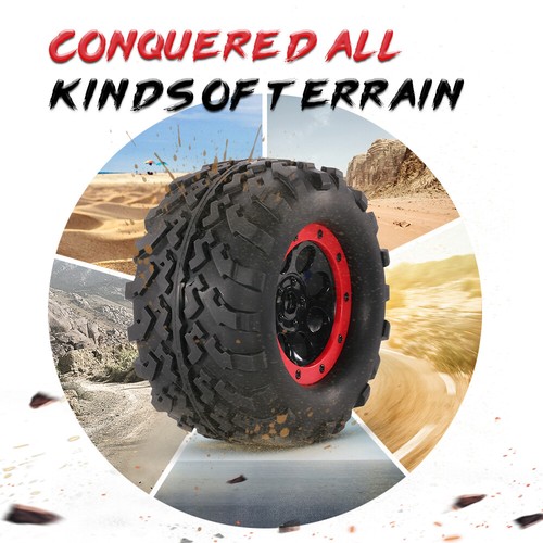 2PC AUSTAR AX-3011 Truck Tires for TRAX4 SUMMIT E-Revo HPI Savage XL ...