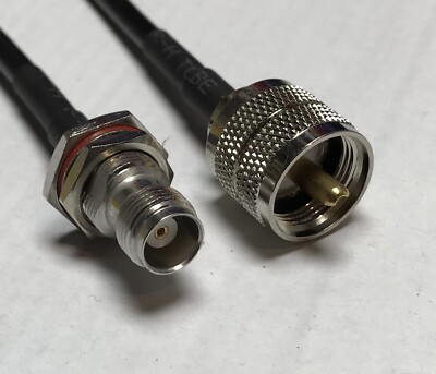 PL-259 UHF Male to TNC Female Bulkhead ACI240 RF Pigtail Coaxial Cable ...