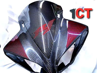 09-2010-2011 YAMAHA YZF R1 FRONT NOSE UPPER COWL CARBON FIBER HYBRID ...