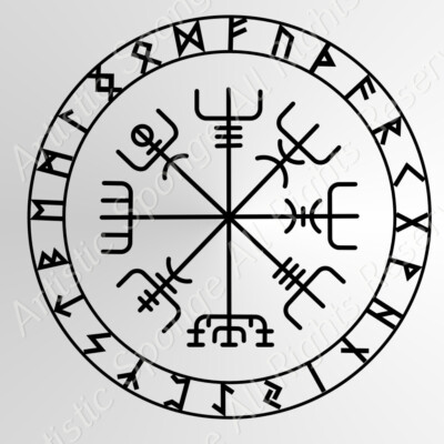 Keltische Runen runde Mandala Medaillon Big Größen wiederverwendbare ...