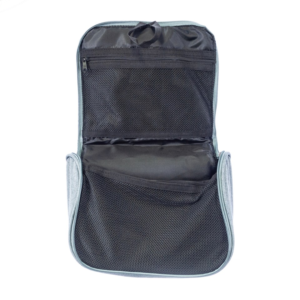 Dermalogica Grey Cosmetic Makeup Travel Bag with Hanging Loop - 9.5" x ...