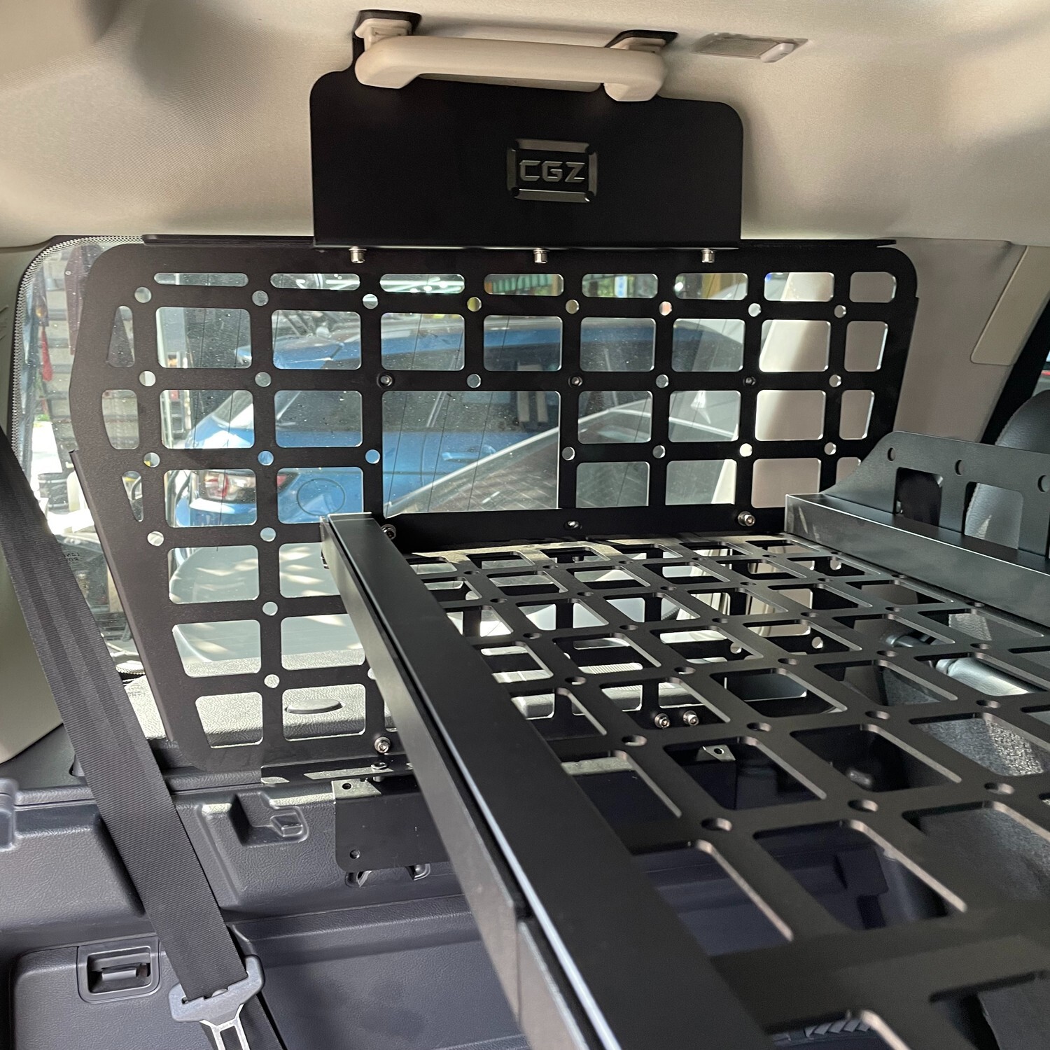 for Land Rover LR3 LR4 Molle Panels Rear Cargo Shelf Storage Luggage ...