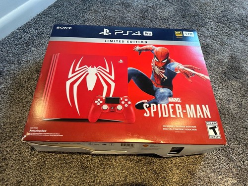 Sony PlayStation 4 Pro Marvel's Spider 1TB Limited Edition Console for ...