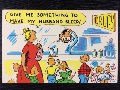 "Make My Husband Sleep!" Fertility Birth Control Baby Joke Comic ...