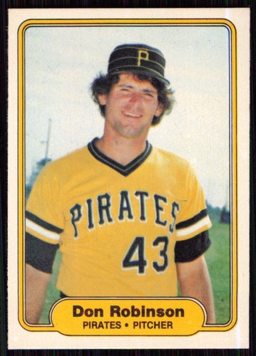 1982 Fleer Don Robinson Pittsburgh Pirates #495 | eBay