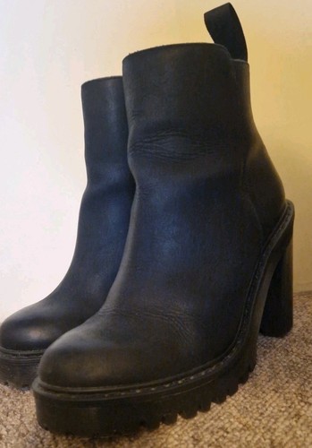 Dr Martens Docs DM Magdalena AirWair high heel Black Boots size 5 | eBay UK