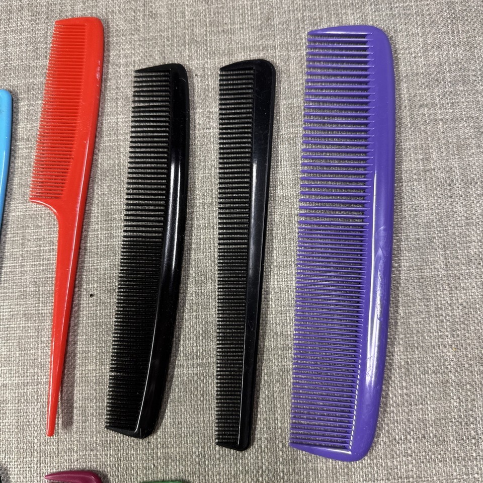 Vintage 80's UNBREAKABLE Hair Pocket Combs Lot Made in USA (d) | eBay