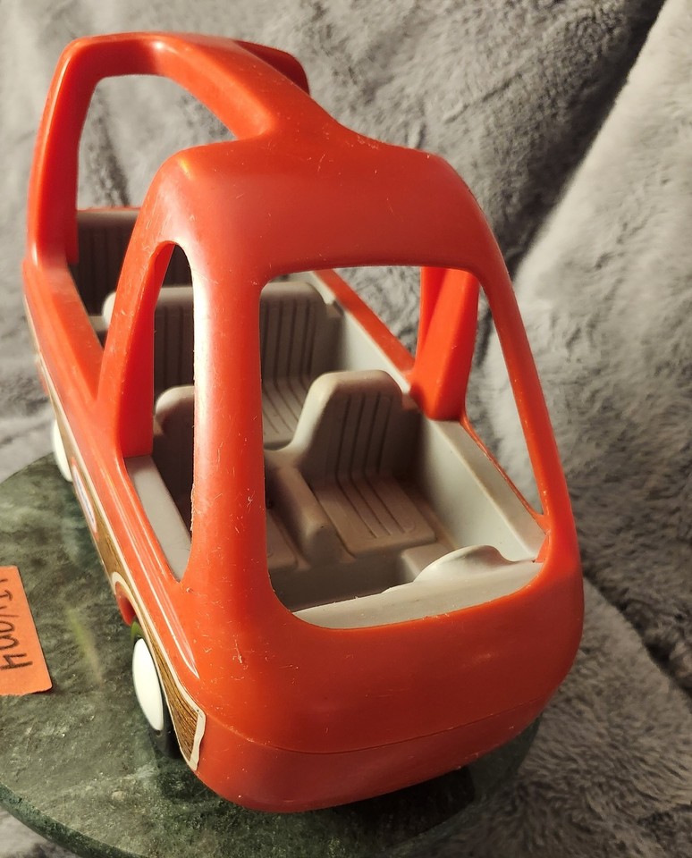 Vintage Little Tikes Red Minivan 4 Wood Panel Station Wagon Dollhouse ...