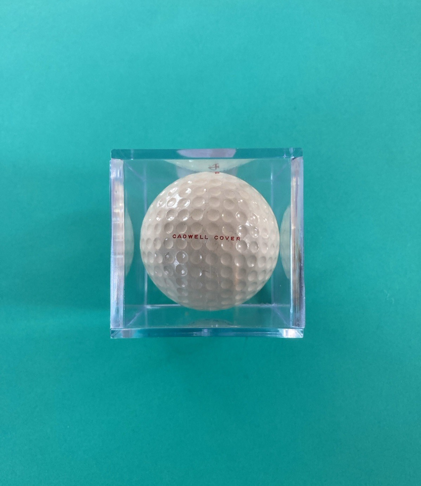 Johnny Bulla Tournament Golf Ball Cadwell Cover w/ Display Cube (1955 ...