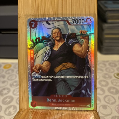 ONE PIECE Card Game: Benn.Beckman Character Card- OP09-009 SR -Super ...