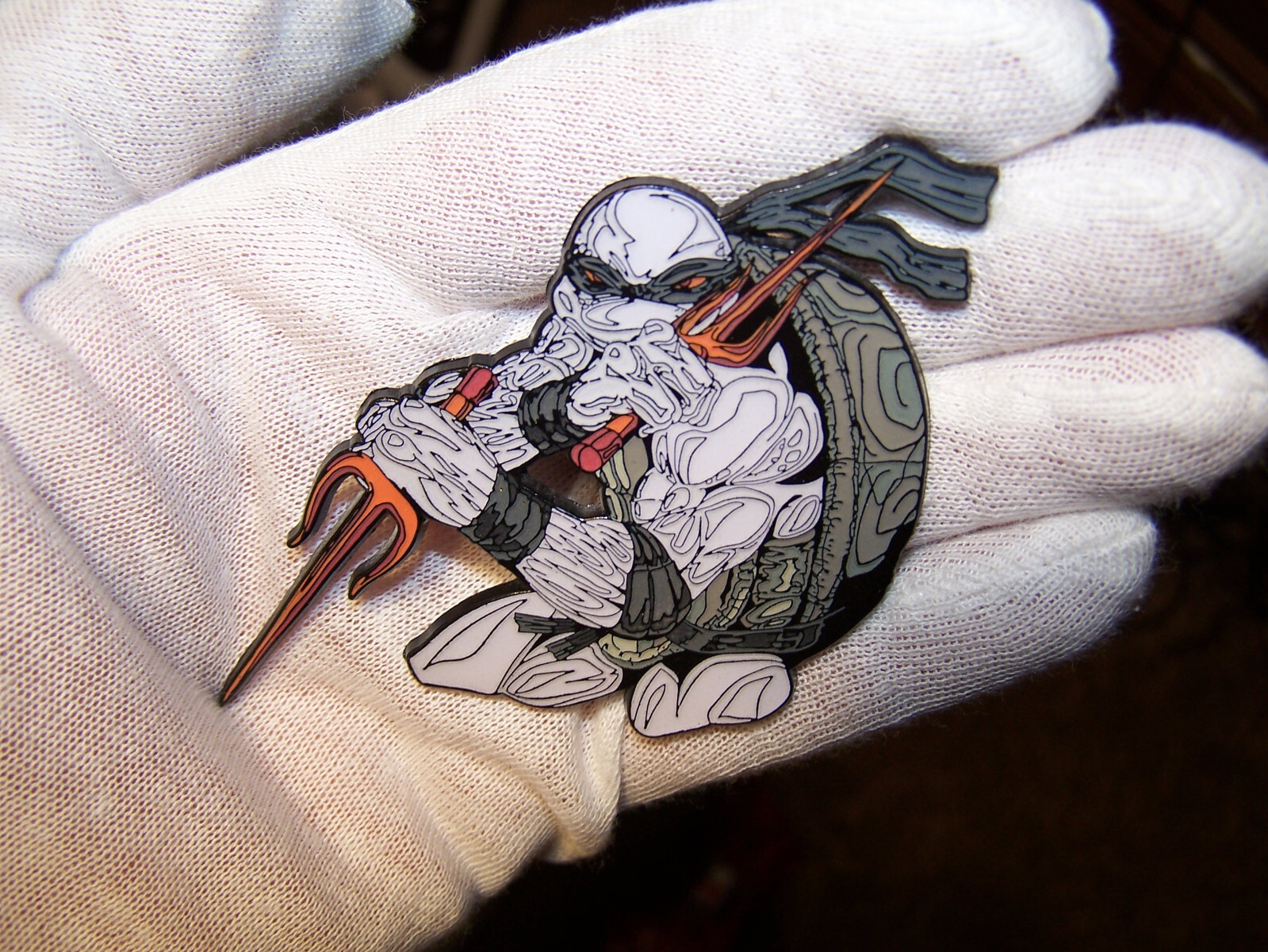 Raphael TMNT V4: LE/38 Full Glow Red/Green Soft Enamel Pin Ninja Turtle ...