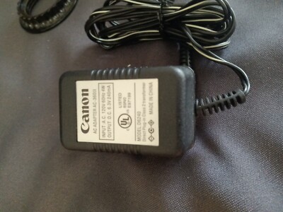 PLUG IN TRANSFORMER - CANON AC-36011 MODEL #D6240 -CLASS 2- 120VAC to 6 ...