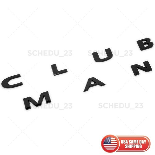 MINI Cooper F54 CLUBMAN Rear Tailgate Badge Emblem Lettering Set Gloss ...