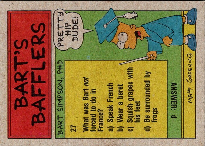 1990 Topps The Simpsons - PICK / CHOOSE YOUR CARDS | eBay