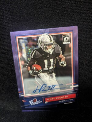 2020 Donruss Optic The Rookies Henry Ruggs III Auto 20/25 Pandora LV ...